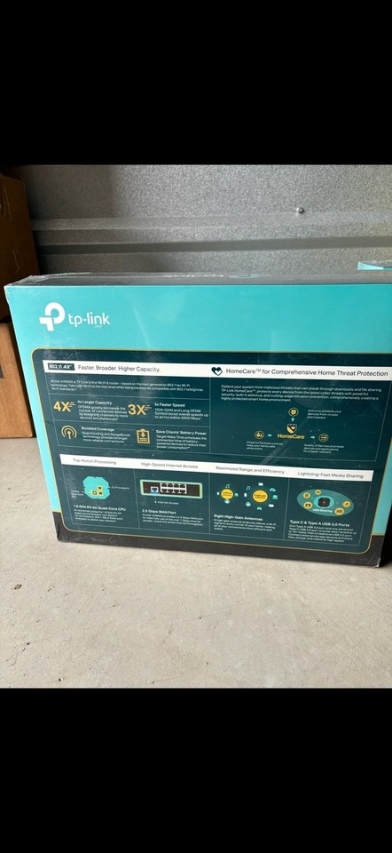 TP-Link Archer AX6000 8 Ports Wi-Fi 6 Router (Sealed) | eBay