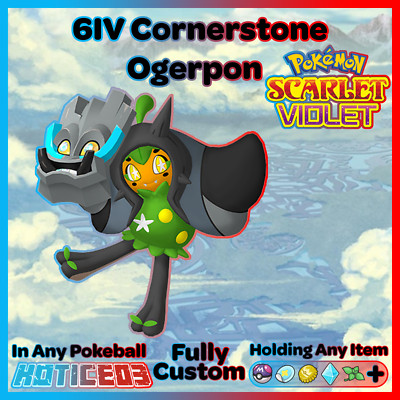 Cornerstone Ogerpon 6IV Pokemon Scarlet & Violet 🚀 Fast 🚀 | eBay