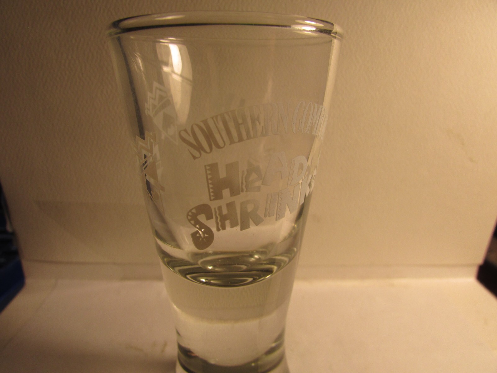 Southern Comfort " Head Shrinker " 4" tapered shooter Shot Glass -new ...