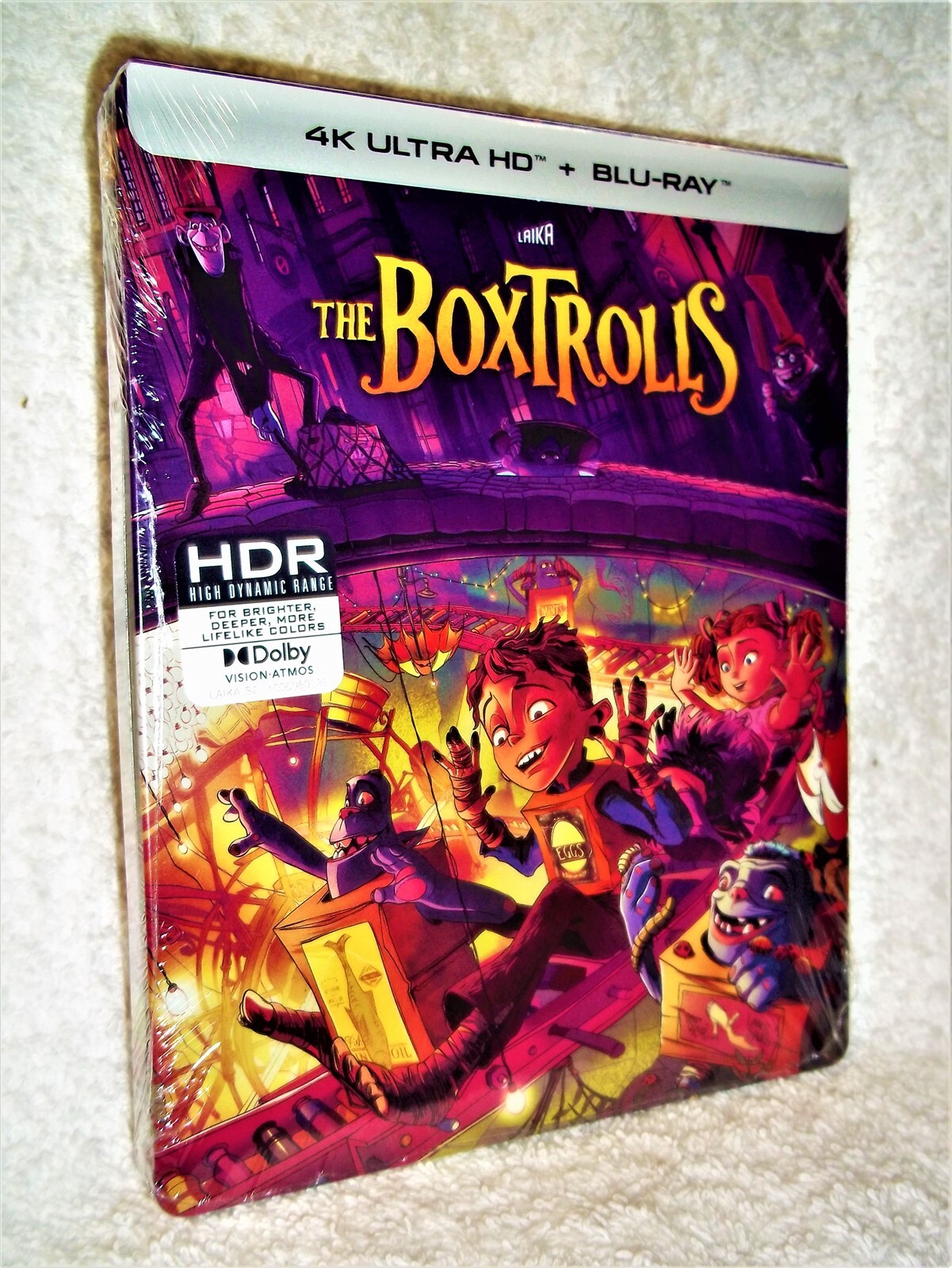 The Boxtrolls (4K/Blu-ray, 2023, STEELBOOK) NEW stop-motion animation ...
