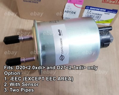 Fuel Water Separator Ssangyong Rodius/Stavic D27 Actyon (Sports) D20 ...