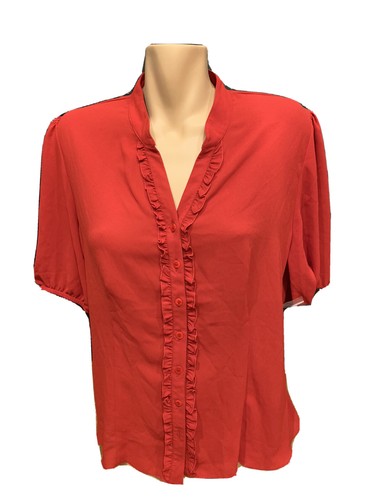 BNWT Leesa Fashions Red Blouse Ladies Size 16 | eBay Australia
