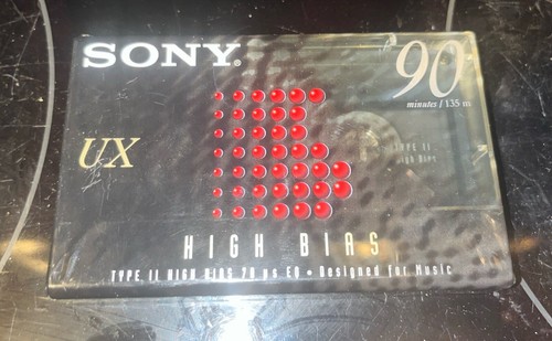NEW SEALED Sony UX 90 Type II High Bias Blank Audio Cassette Tape 90 ...