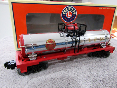 Lionel Chrome Water Tender Tank Car LFD Lionel Fire Department Fire and ...