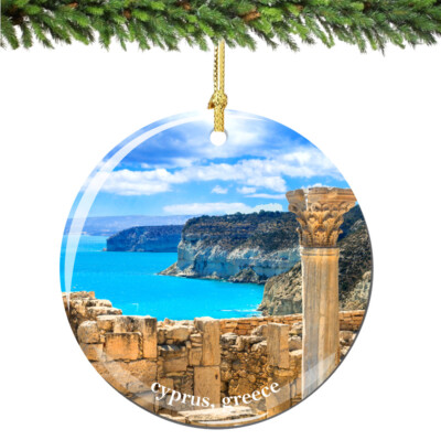 Cyprus Christmas Ornament Porcelain Double Sided 2.75 Inches | eBay