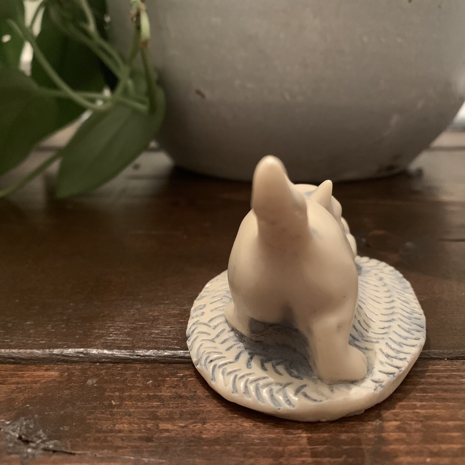 Vintage Marble Cat Figurine with Ball Handcrafted Georgia USA | eBay