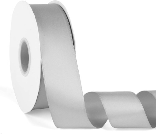 KIRKLAND SIGNATURE 1.5" WIRE-EDGED RIBBON Light Silver | eBay