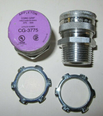2 Pack Appleton CG-3775 Strain Relief Connector Size: 3/4" .375"-.5 | eBay