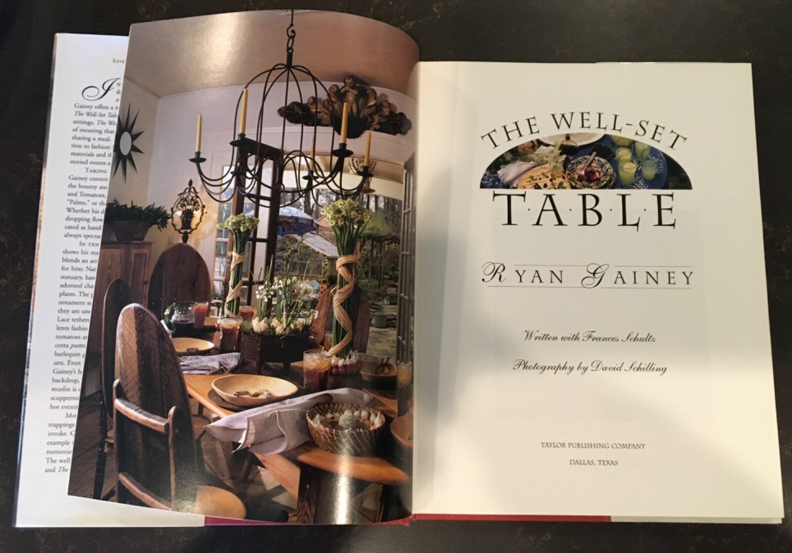 Well-Set Table by Ryan Gainey and Frances Schultz (1996, Hardcover) for ...