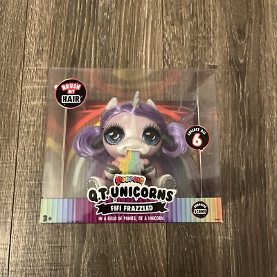 Poopsie Q.T. Unicorns PURPLE FIFI FRAZZLED Baby Unicorn with Brushable ...
