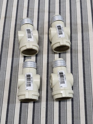 Lot Of 4 Light Fixture Socket PLUG ADAPTER Outlet Splitter Adaptor ...