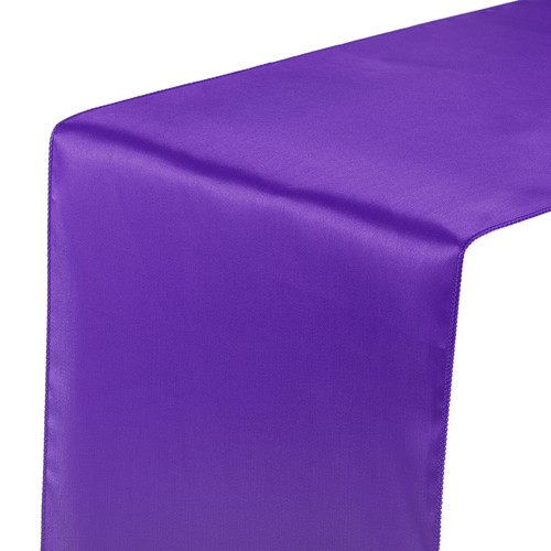 6 Pack Satin Table Runner, 12"x108" Smooth Silk Table Runner, Deep ...