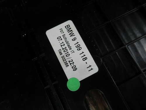 Front Dash Storage Tray 10-15 BMW 5 Series F07 GT OEM 51169199118 | eBay