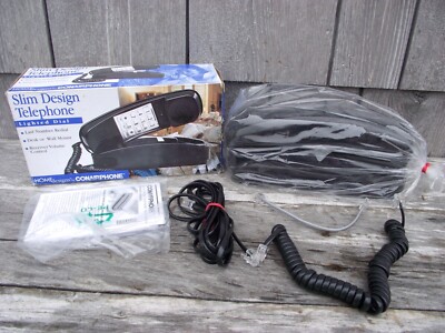 Vintage Conair Phone Model SW204BKL Slim Design Black Lighted Dial Bell ...