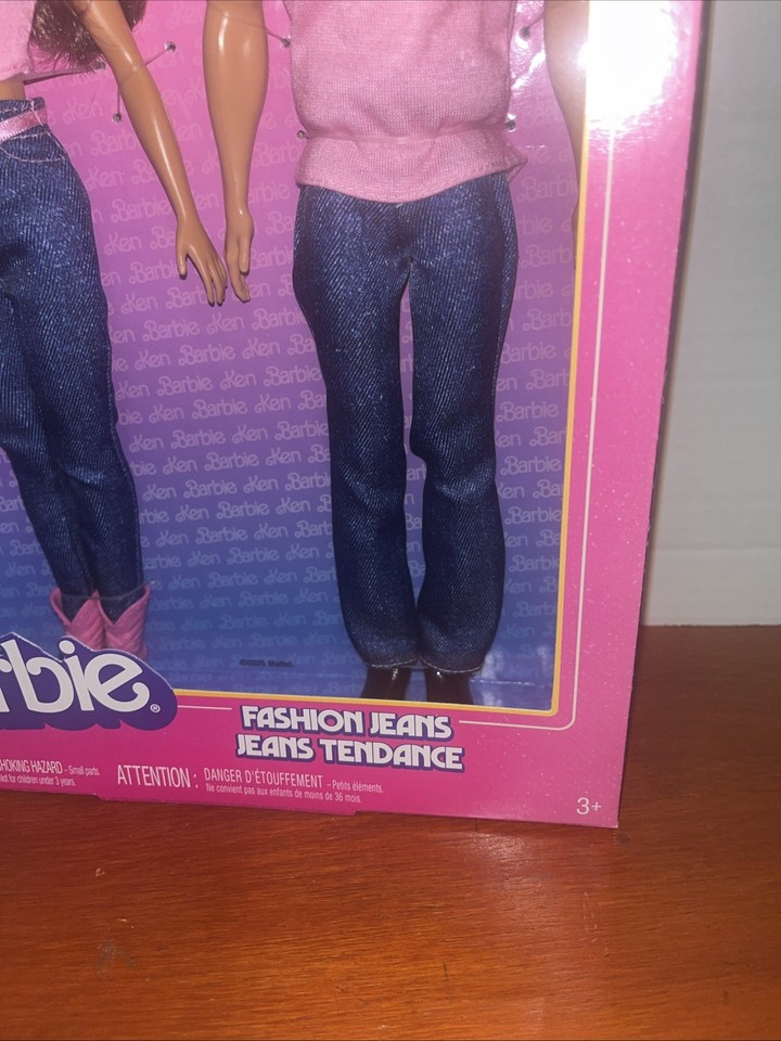 BARBIE AND & KEN Fashion Jeans Mattel 80th Anniversary 2 Pack Remake ...