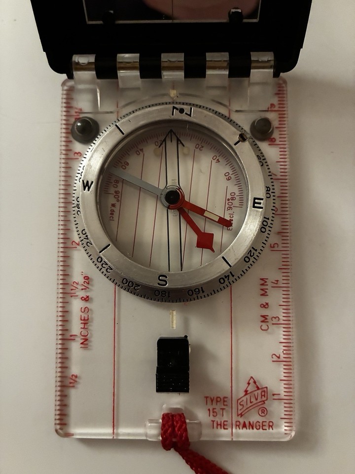 Vintage Silva Type 15T The Ranger Navigation Compass with Leather Case ...
