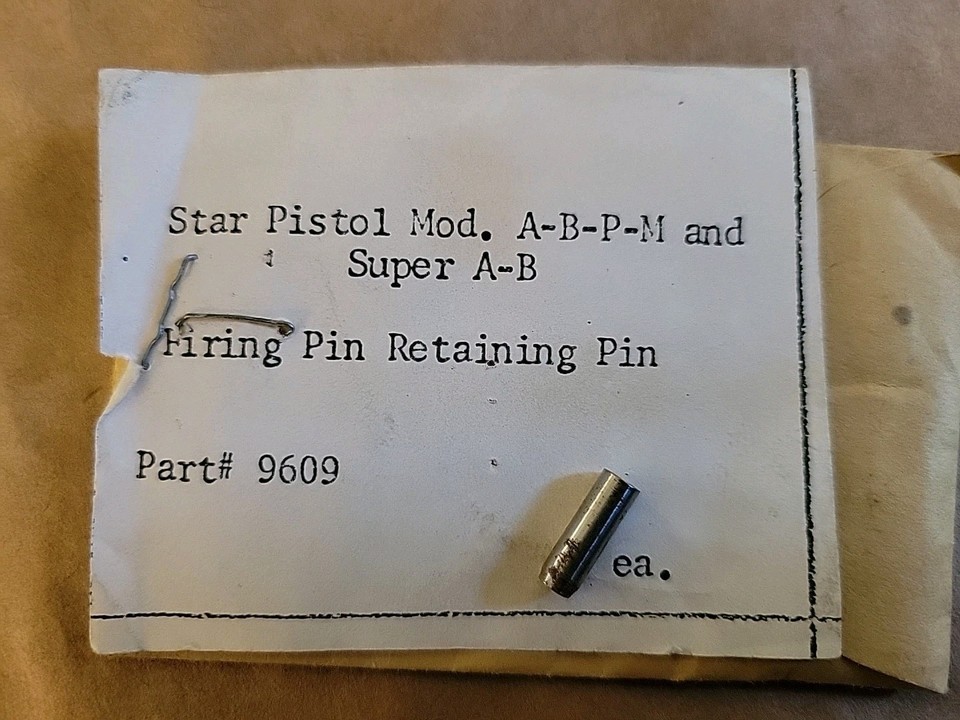 STAR Model A - B - P - M & SUPER A-B Semi Auto Pistol FIRING PIN ...