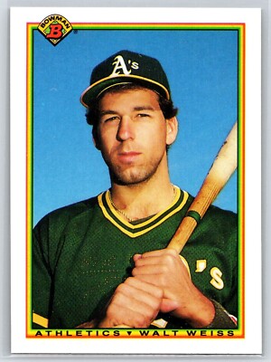1990 Bowman #461 Walt Weiss Oakland Athletics Baseball Card | eBay