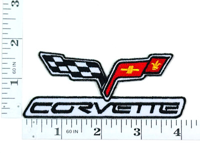 Embroidered Patch - Racing - Iron-on - NEW - Corvette - Chevrolet | eBay