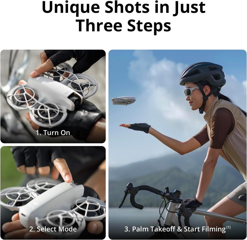 DJI Neo Self-Flying Drone 4K UHD Camera Pocket-Sized 3-Second Palm ...