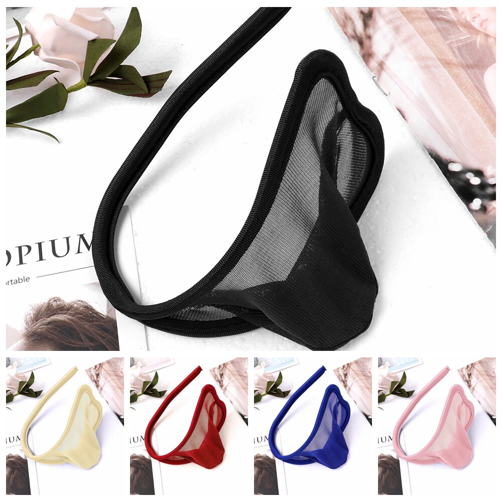 C String Underwear For Men Men's Sheer Pouch Thong C String Underwear