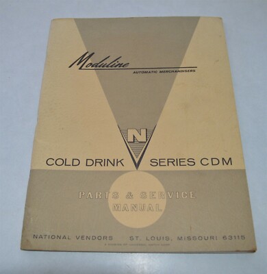 Vintage National Vendors Cold Drink Series CDM Moduline Automatic ...