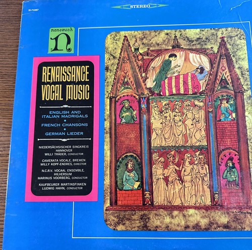 Renaissance Vocal Music 1966 Nonesuch H-71097 Classical Vinyl Record Album | eBay