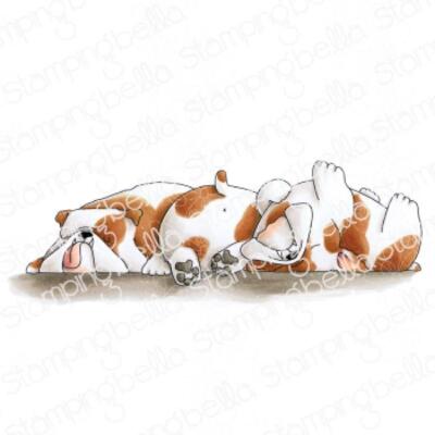 New Stamping Bella Cling Rubber Stamp BELLA'S EXCL DOGS BULLY TRIO free ...