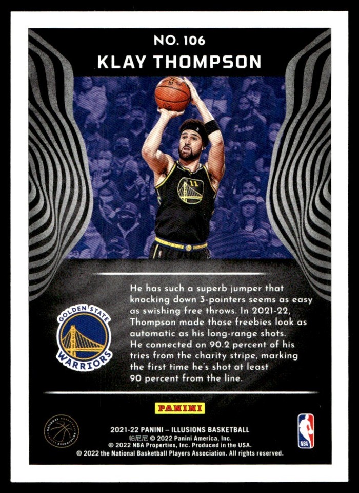 2021-22 Panini Illusions Klay Thompson #106 | eBay