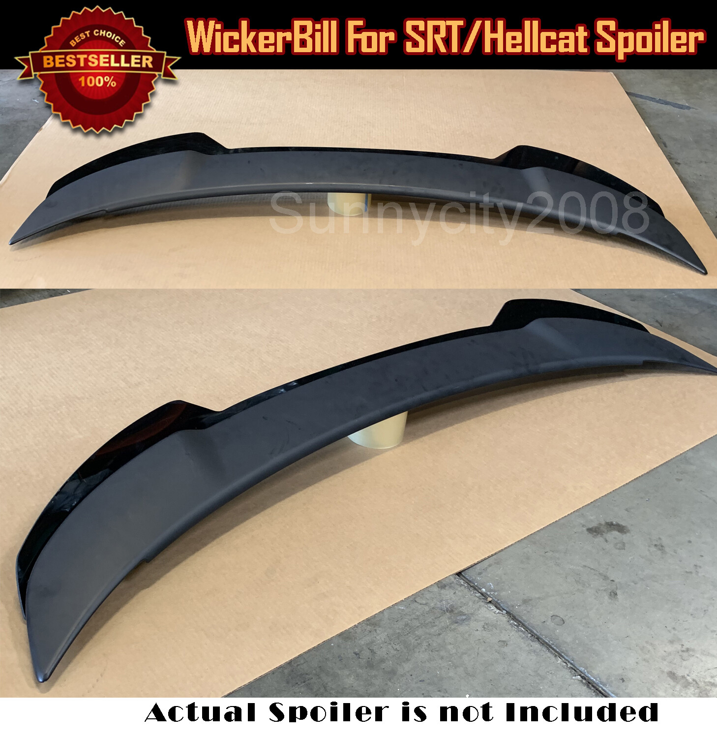 1 Piece Gloss Black Decklid Gurney Flap Wicker bill Fit 15-23 Charger ...