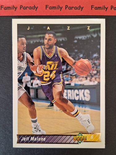 Jeff Malone 247 Jazz Carte Basket Ball NBA Upper Deck 92 93 Français | eBay