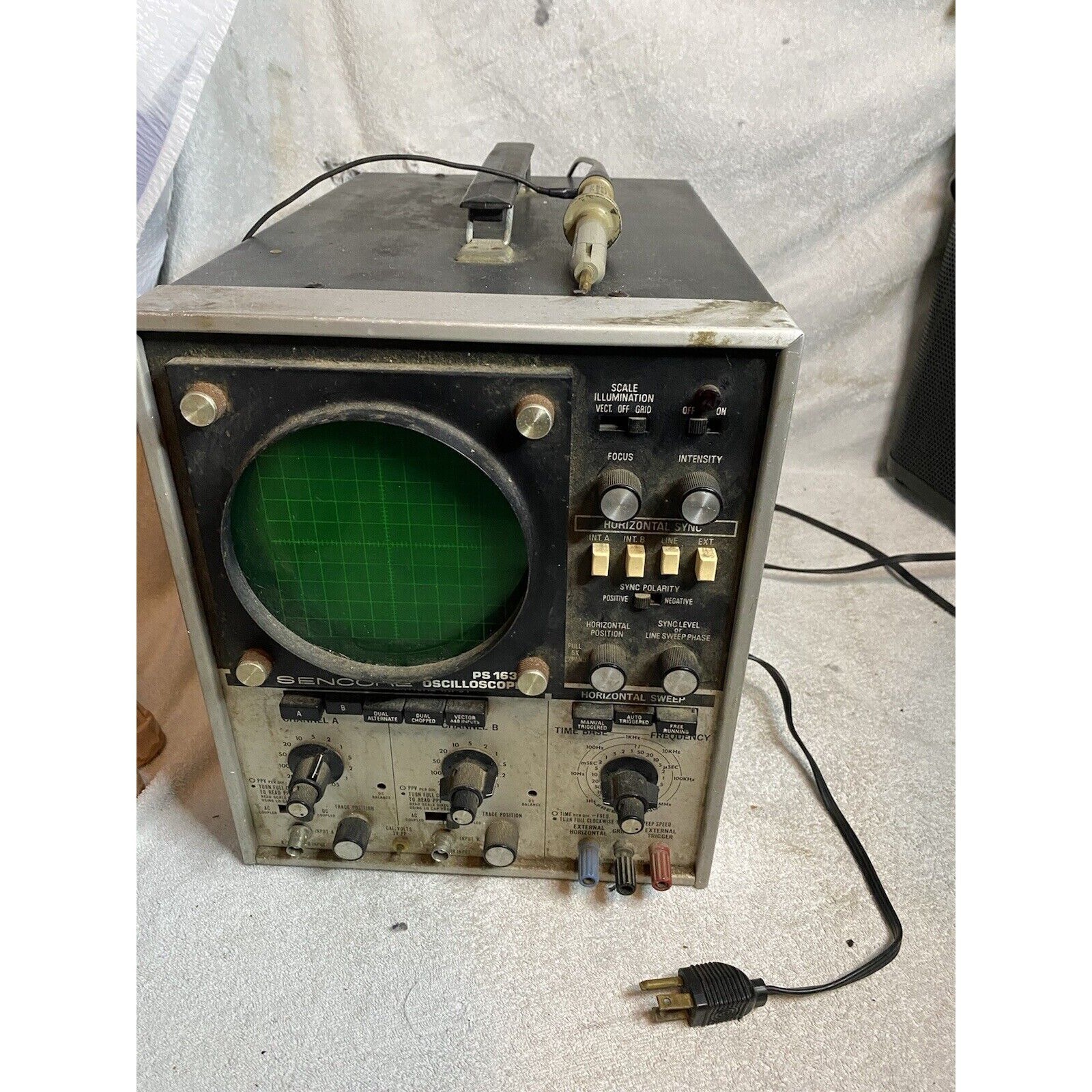 Sencore PS 163 Dual Trace Triggered Sweep Oscilloscope – La Paz County ...