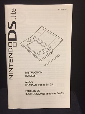 Nintendo DS Lite Instruction Manual Booklet Only | eBay