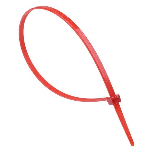 4.8mm x 300mm Red Zip Cable Tie - Pack of 100 | eBay