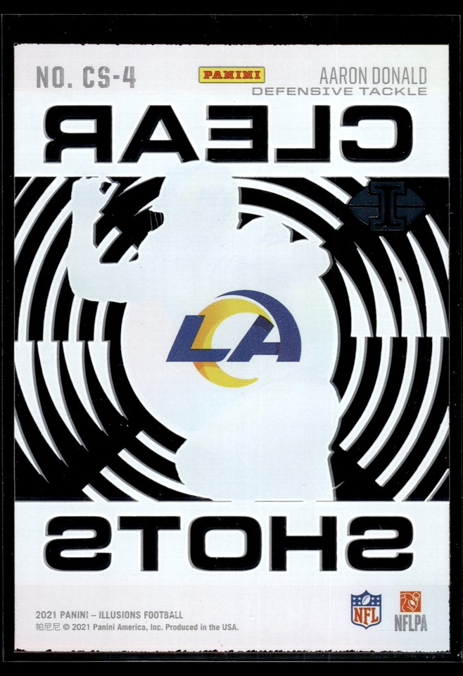 Aaron Donald 2021 Panini Illusions Clear Shots Card #CS-4 | eBay