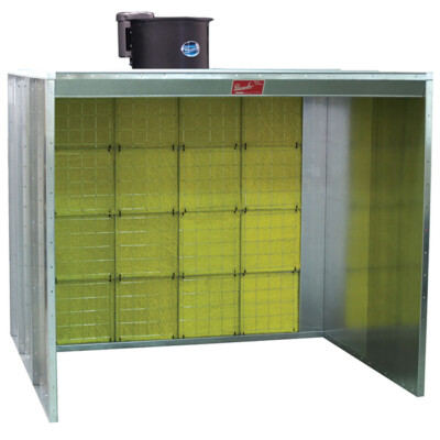 Paasche 8'W x 8'H Walk-In Paint Booth (1 or 3 Phase Motor) -Made in USA ...