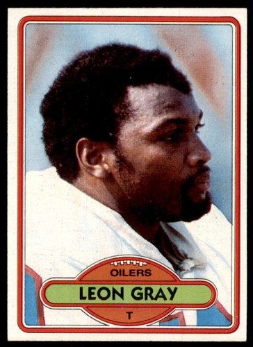 1980 Topps Leon Gray Football Card Houston Oilers #404 | eBay