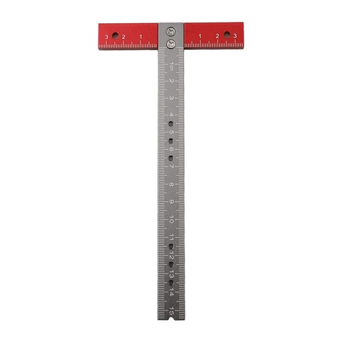 For Carpentry T Shaped Square Ruler Aluminum Alloy for DIY Small Tasks ...