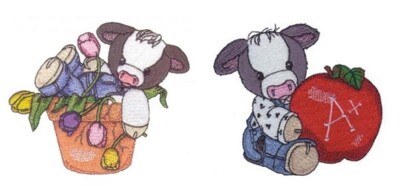 MACHINE EMBROIDERY DESIGNS USB *OFFER* MARY'S MOO MOOS COLLECTIONS 1&2 ...