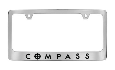 Jeep Compass Chrome Plated Brass Metal License Plate Frame Holder | eBay