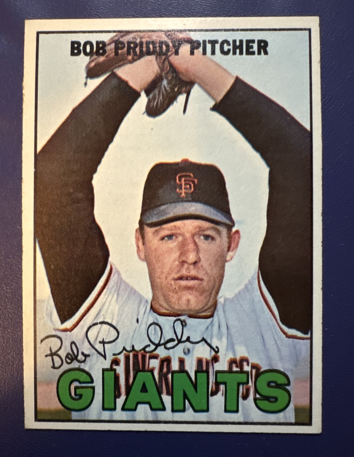 1967 TOPPS #26 BOB PRIDDY SAN FRANCISCO GIANTS PITCHER *FREE SHIPPING ...