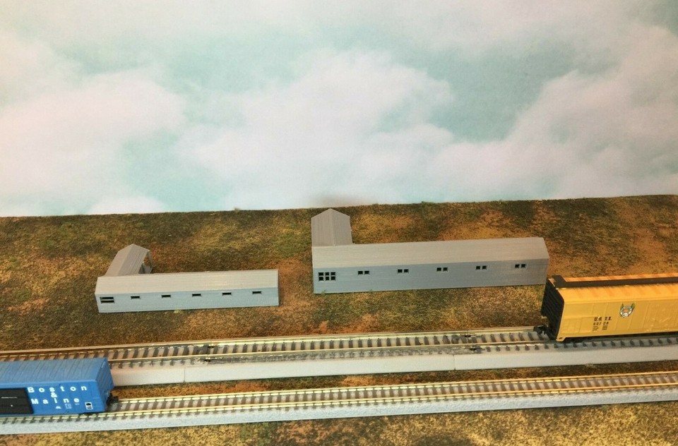 L Shape "Bates Style" Small Town or City MOTEL - Z Scale 1:220 - 3D ...