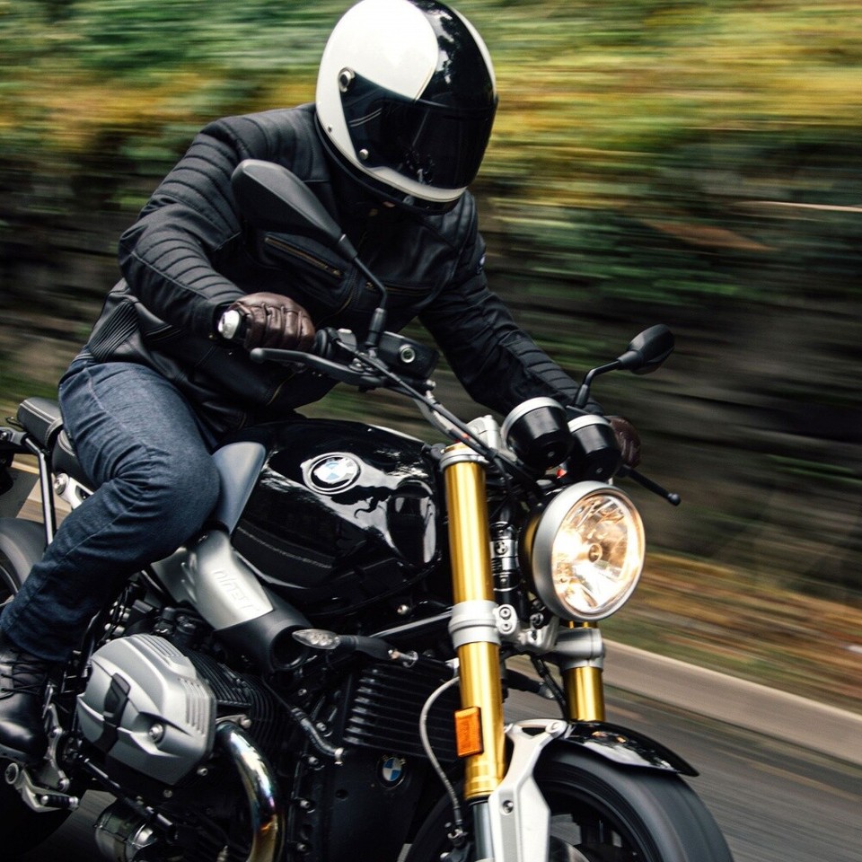 Merlin Ridge Leather Motorcycle Jacket With Cotec Wax Cotton Sleeves ...