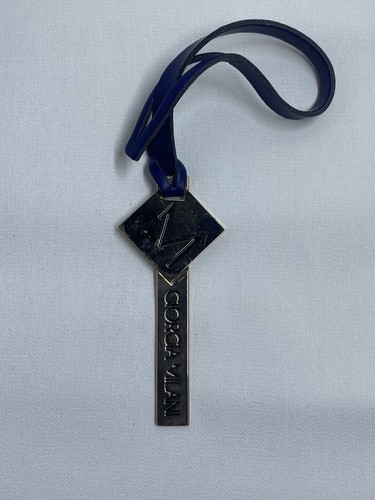 Giorgia Milani Blue Leather Keychain Replacement Key Ring | eBay
