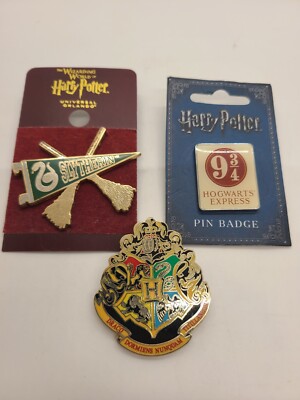 Harry Potter Pin Lot Wizarding World Slytherin Quidditch Banner Pin, 9 ...