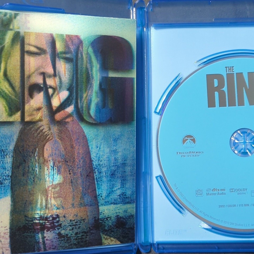 The Ring Blu-ray DVD Disc, 2012 Horror Movie Lenticular Insert ...