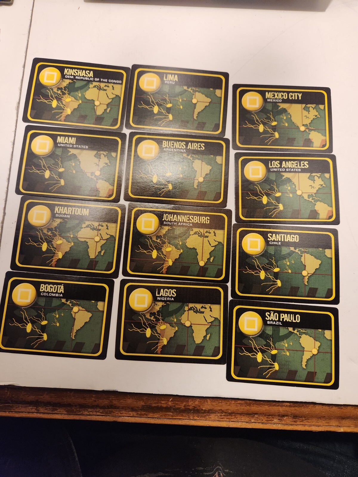 Pandemic | All 48 Infection Cards | Official Replacement Game Pieces | eBay