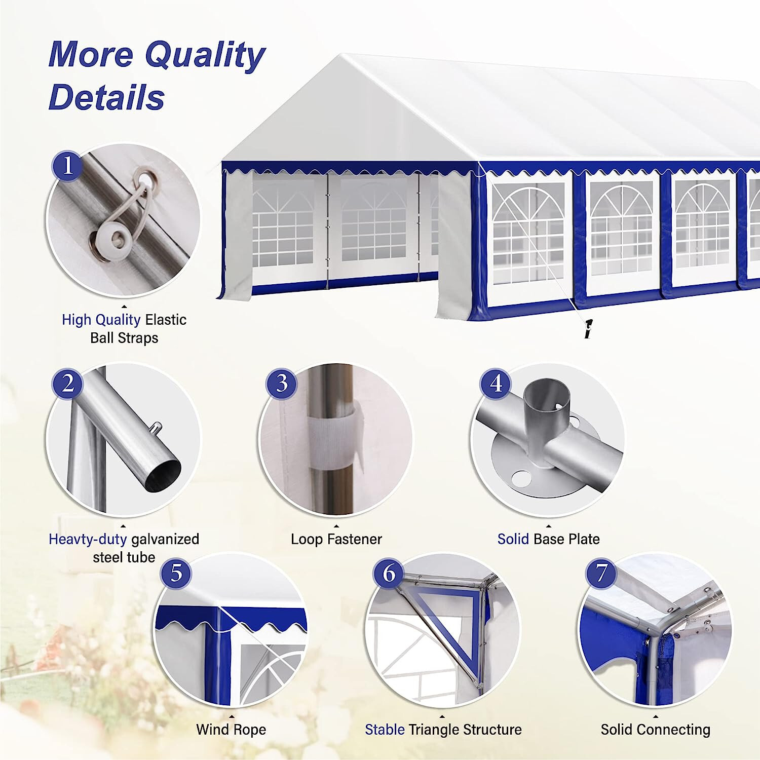 16x32' Outdoor Party Tent Heavy Duty Wedding Event Gazebo Canopy | eBay