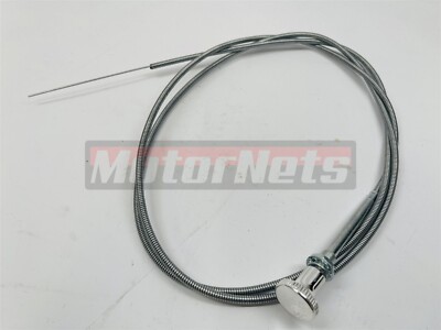 Chrome 6'Ft Carburetor Choke Cable Hot Street RatRod Chevy Ford Mopar ...