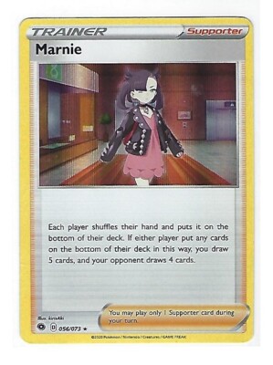 Marnie Trainer Supporter foil #56/73 Pokemon 2020 Card | eBay